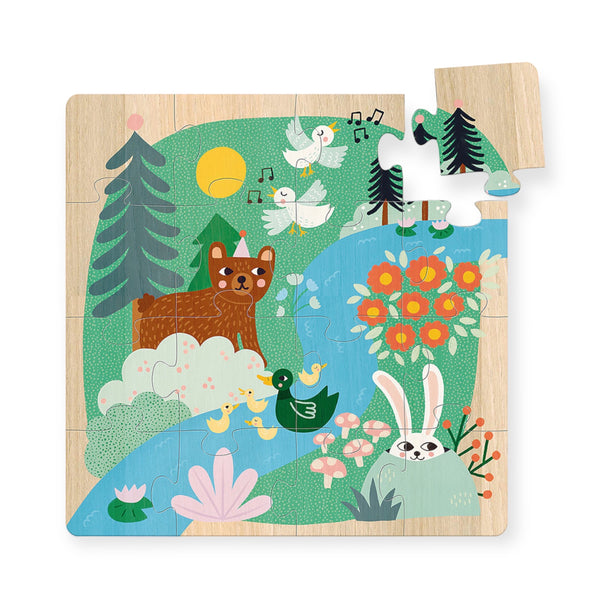 Vilac Michelle Carlslund Animals of the World 16pc Wooden Puzzles Set ...