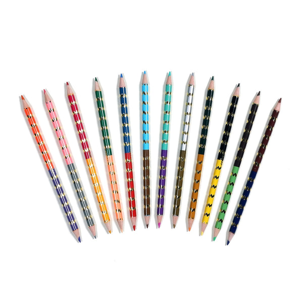 eeBoo Fawn & Sun Jumbo Double-Sided Colored Pencils – Born Yesterday