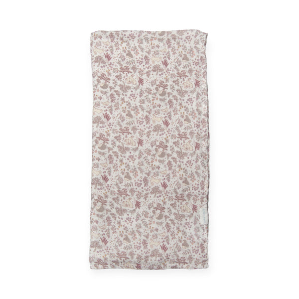 Loulou Lollipop Muslin Swaddle ~ Hedgehog Forest – Born Yesterday