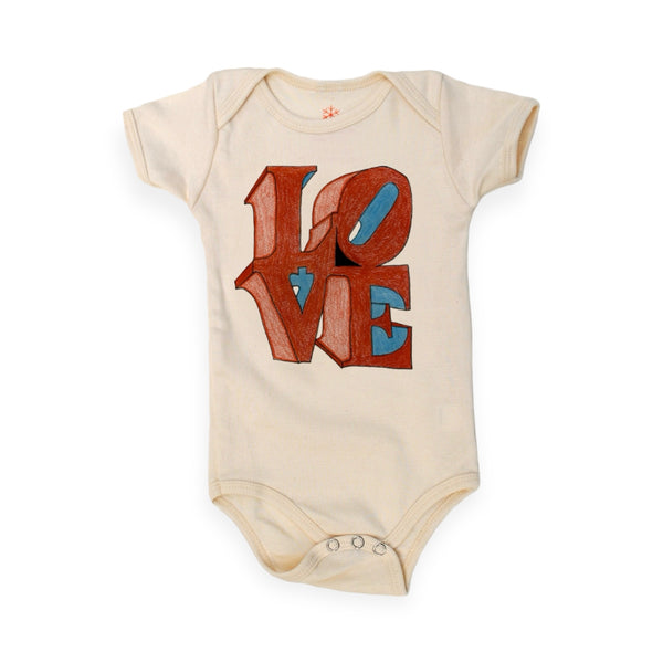 Orangeheat Philly Love Sketch Onesie – Born Yesterday