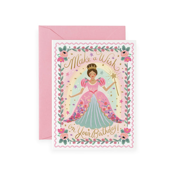 Rifle Paper Co. Princess Birthday Card – Born Yesterday