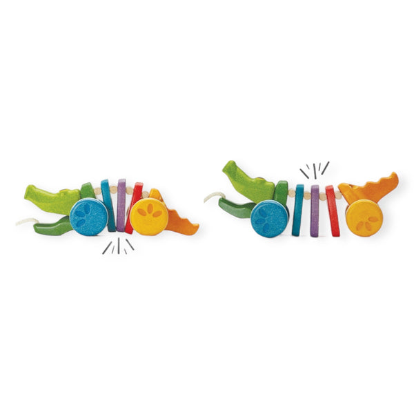 PlanToys Rainbow Alligator – Born Yesterday