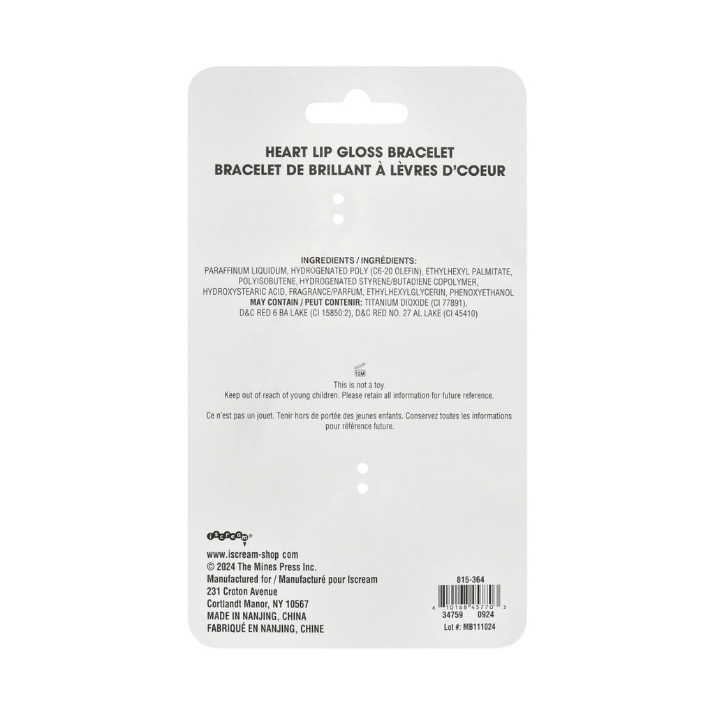 iScream Heart Lip Gloss Bracelet – Born Yesterday