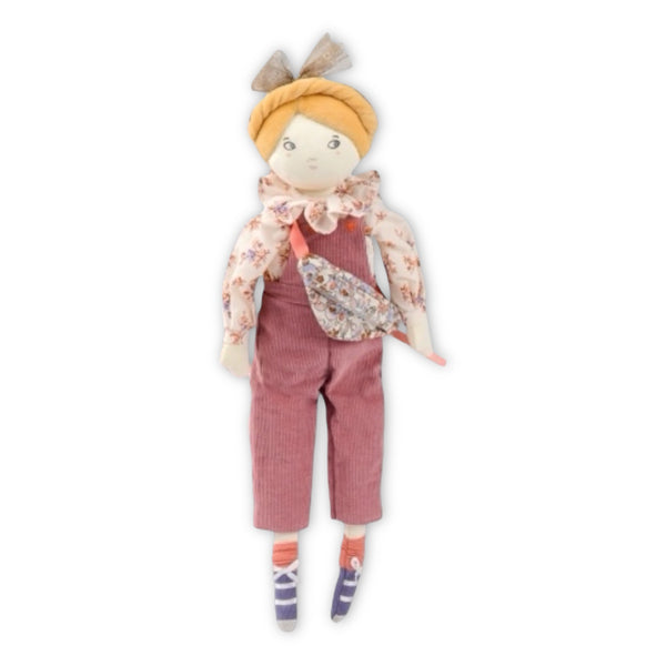 Moulin Roty Les Parisiennes Mademoiselle Eglantine Doll w/ Overalls ...