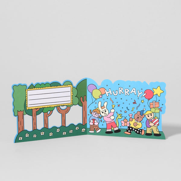 Wrap Happy Birthday Forest Surprise Shaped Card – Born Yesterday