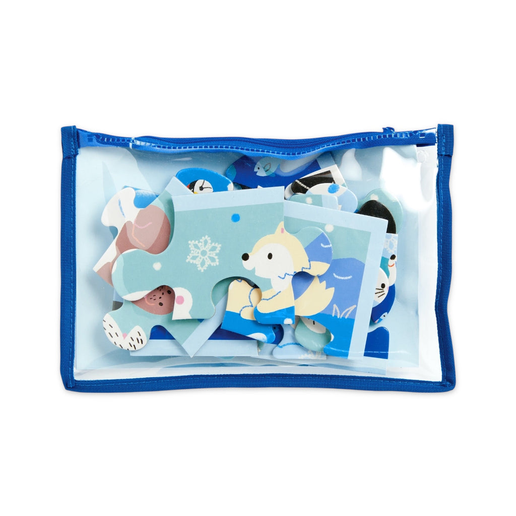 Mudpuppy Arctic Friends 12 Piece Pouch Puzzle – Born Yesterday