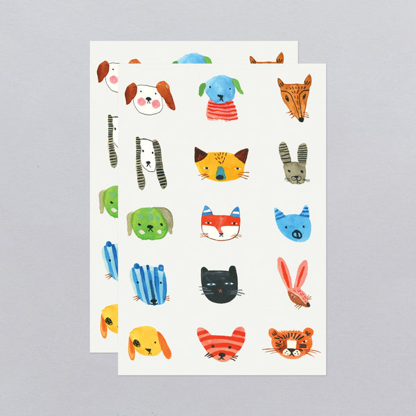 Tattly Fuzzy Faces Tattoo Sheets – Born Yesterday