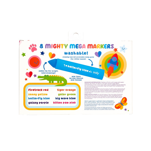 Ooly Mighty Mega Markers ~ Set of 8 – Born Yesterday