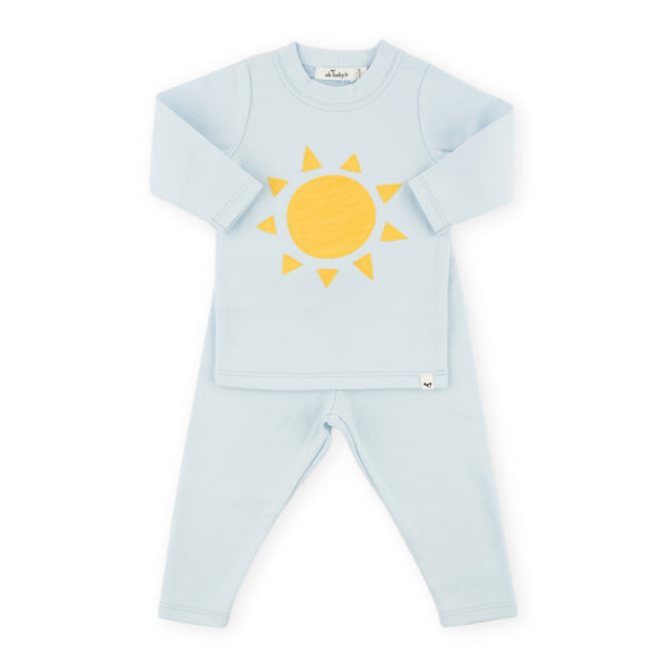 Oh Baby! Sun 2pc Set ~ Sky Blue/Golden – Born Yesterday