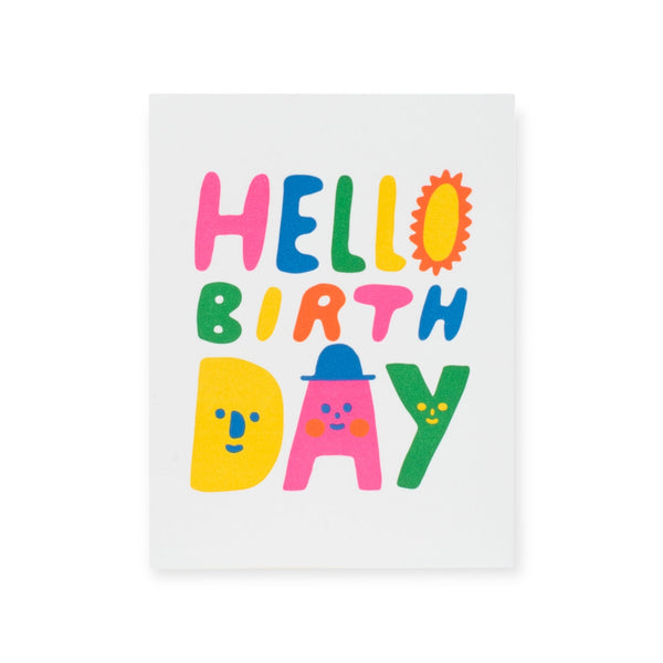 Egg Press Birthday Card ~ Hello Birthday – Born Yesterday