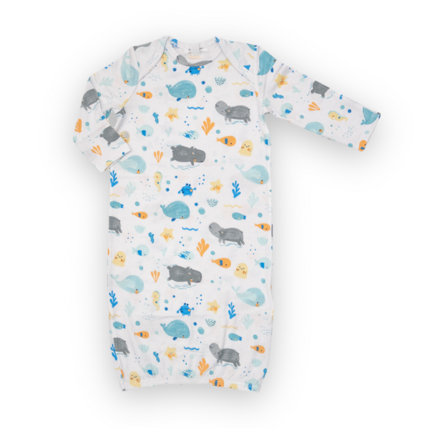 Angel Dear Gown ~ Underwater Hippos – Born Yesterday