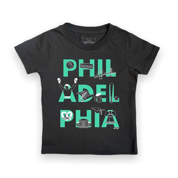 Maptote Philadelphia FONT toddler Tee – Born Yesterday